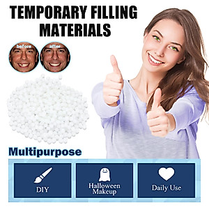 100 Pcs A2 Color Dental Temporary Crown Veneers - Tooth Repair Kit for Missing & Broken Teeth, Orthodontic Care Solution - Temporary Fake Teeth Replacement Set