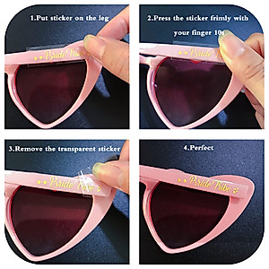 SUNOVELTIES 8 Pack Leopard Heart Sunglasses Bachelorette Party, Wedding Bride Tribe Bridesmaid Sunglasses, Bridal Shower Gift