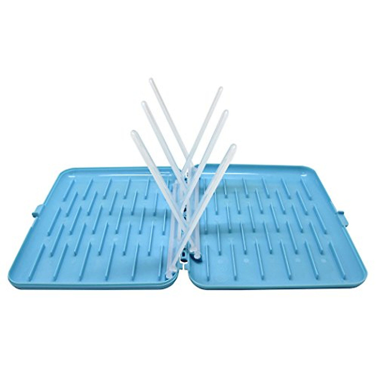 b.box Travel Drying Rack | Compact - Fits into a Diaper Bag | Color: Blueberry | Fits up to 6 Bottles | BPA-Free | Phthalates & PVC Free | Dishwasher Safe (Top Rack)