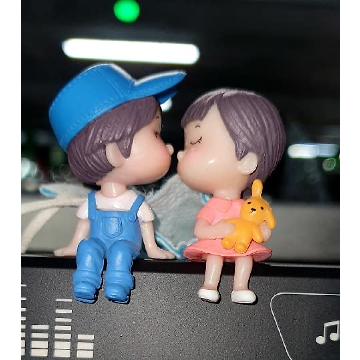 Lefe Liee car bobblehead dashboard decorations, kawaii cute car accessories for women interior cute, funny aesthetic car ornament for girls （standard）