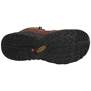 KEEN Women's NXIS Explore Mid Height Waterproof Fast Packing Hiking Boots, Bison/Campsite, 6