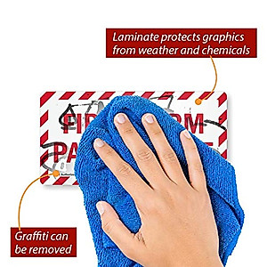 SmartSign "Fire Alarm Panel Inside" Label | 5" x 10" 3M Engineer Grade Reflective