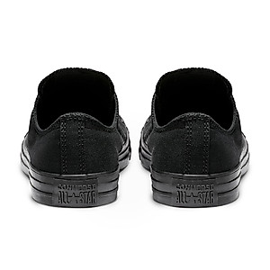 Converse Unisex Chuck Taylor Classic Colors Sneaker ,Black Monochrome, Men's 9 / Women's 11 Medium