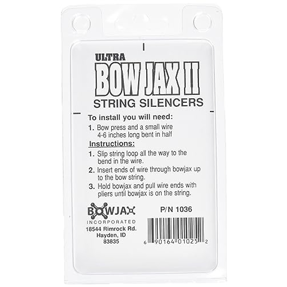 Bowjax 1036 Ultra Bow Jax II Dampener-Pack of 4 (Black)