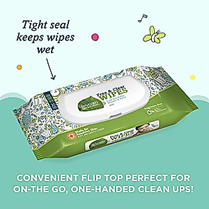 Seventh Generation Baby Wipes, Free & Clear Unscented and Sensitive, 30 count Travel Pack