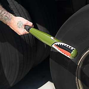 United Pacific P-40 “Warhawk” Shark Mouth 17-inch Aluminum Tire Checker Bat, Robust & Durable, Wrapped Handle, Low Maintenance Truck Tire Checker Bat
