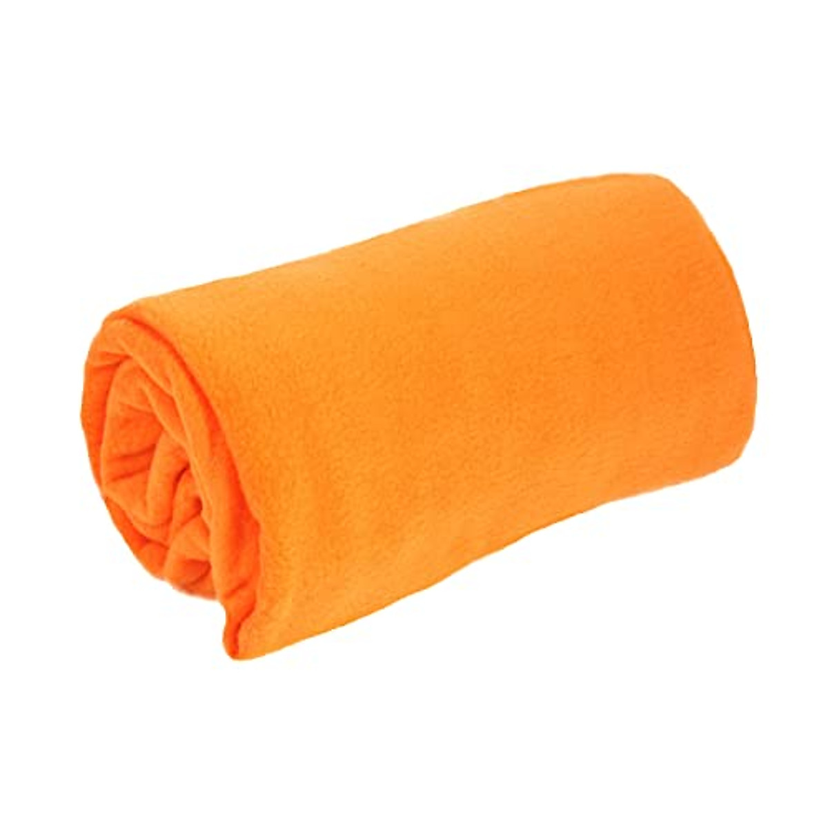 pasanfo Fleece Throw Blanket Lightweight Fleece Throw Cozy Soft Pet Friendly Fleece Blanket for Sofa,Couch 50 X 60 Inches(Orange Color)