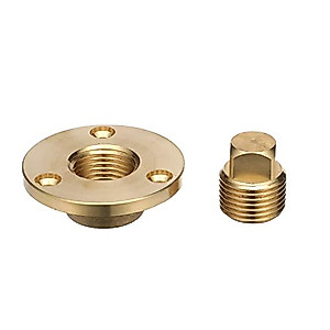 Seachoice Cast Bronze Marine Boat 2 In. Garboard Drain w/ Brass Plug