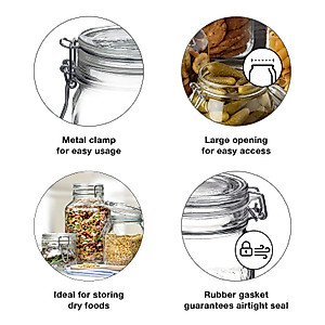 Bormioli Rocco Fido Glass Canning Jar Italian - 4 Liter, SYNCHKG014693