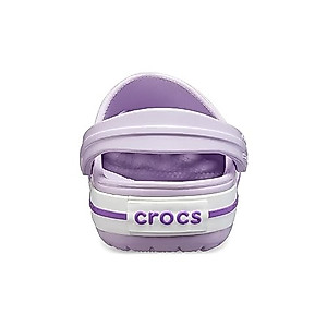 Crocs Unisex-Child Crocband Clogs (Little Kid/Big Kid), Lavender/Neon Purple, 2 Little Kid