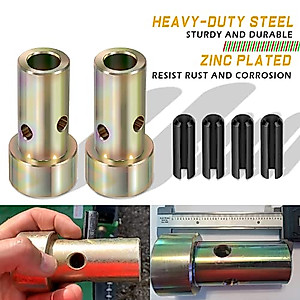2 Pairs of Cat 1 Quick Hitch Adapter Bushings Set for Category I 3-Point Tractors Use with Quick Hitch System