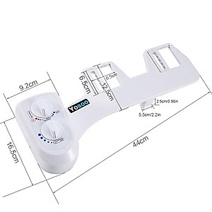 Smart Toilet Bidet Self Cleanup Single Nozzle Hot Cold Water Spray Non Electric Bidet Bathroom Toilet Seat