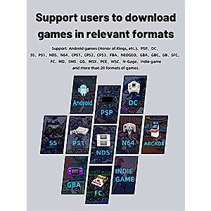 RG353V Retro Handheld Game Console - Dual OS Android 11 and Linux - 64Gb TF Card Pre-Installed with 4452 Games - Handheld Emulator 3.5 IPS Screen 3200 Mah Battery. Plug & Play Video Games (RG353V-Purple)