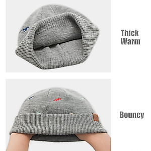 Duoyeree Baby Beanies Toddler Winter Hats Comfortable and Nice Knitted Hats for Boys Girls Adult