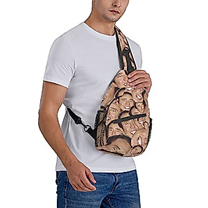 Nicolas Cage Crossbody Bag,Sling Shoulder Backpack, for Outdoor Travel,Sports,Camping,Hiking,Shoulder Bags