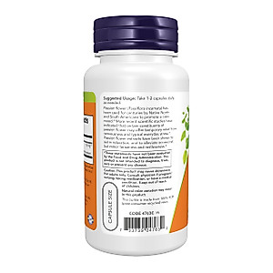 NOW Supplements, Passion Flower (Passiflora incarnata) 350 mg, Natural Stress Relief*, 90 Veg Capsules
