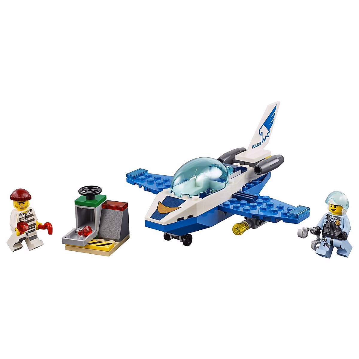 LEGO City Sky Police Jet Patrol 60206 Building Kit (54 Pieces)