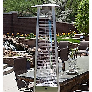 Hiland TGT 6BOLT 6 Bolt Hole Pattern Burner for Triangle Glass Tube Patio Heater, Fitted, Silver