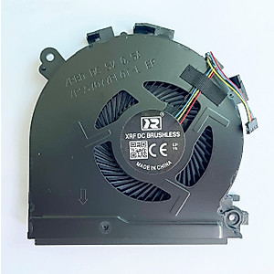 Fleshy Leaf CPU+GPU Cooling Fan Replacement for HP Spectre X360 15-CH Series (2 Fans, 15 decibels, 5 volts, 4-Pin, Plastic, Forced Air, Laptop)