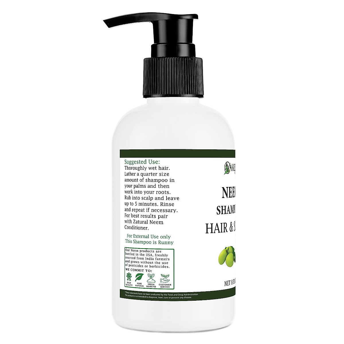 Neem Scalp Shampoo (8oz Shampoo & Conditioner Kit)