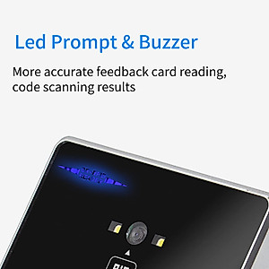 HUIOP Embedded 1D 2D Barcode Scanner QR Bar Code RFID Card Reader Wiegand Connection Self-Induction for Gate Machine Tickets Checking Mobile Screen,Qr Code Scanner, Black