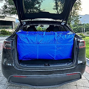 66 Gallon Extra Large Storage Bags, Huge Moving Bags Heavy Duty with Zipper and Stronger Handles, Big Foldable Duffle Bag for Travel - Waterproof Material Protects from Dust and Moisture - Storage Totes Moving Boxes for College, Christmas Tree, Blankets,