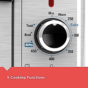 BLACK+DECKER Crisp 'N Bake Air Fry Toaster Oven, Stainless Steel, TO3215SS, 6 Slice