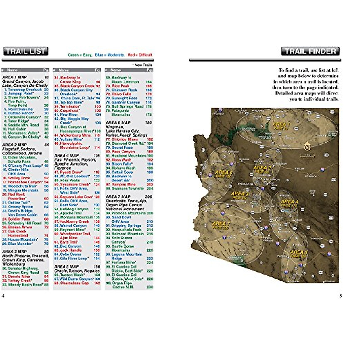 Guide to Arizona Backroads & 4-Wheel-Drive Trails: Easy, Moderate, Difficult