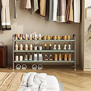 INGIORDAR Shoe Rack 3 Tier Storage Organizer for Closet Entryway