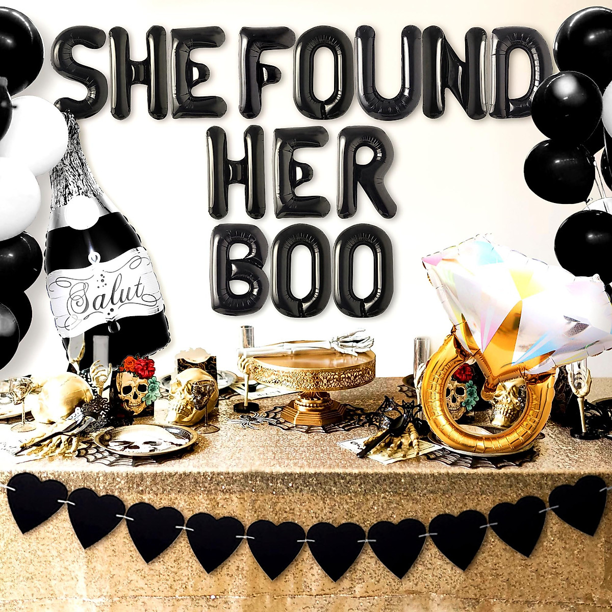 LaVenty She Found Her Boo Bridal Shower Decoration She Found Her Boo Bachelorette Decoration Halloween Bachelorette Bridal Shower Decoration