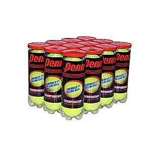 Penn Championship Tennis Balls - Regular Duty Felt Pressurized Tennis Balls - 12 Cans, 36 Balls