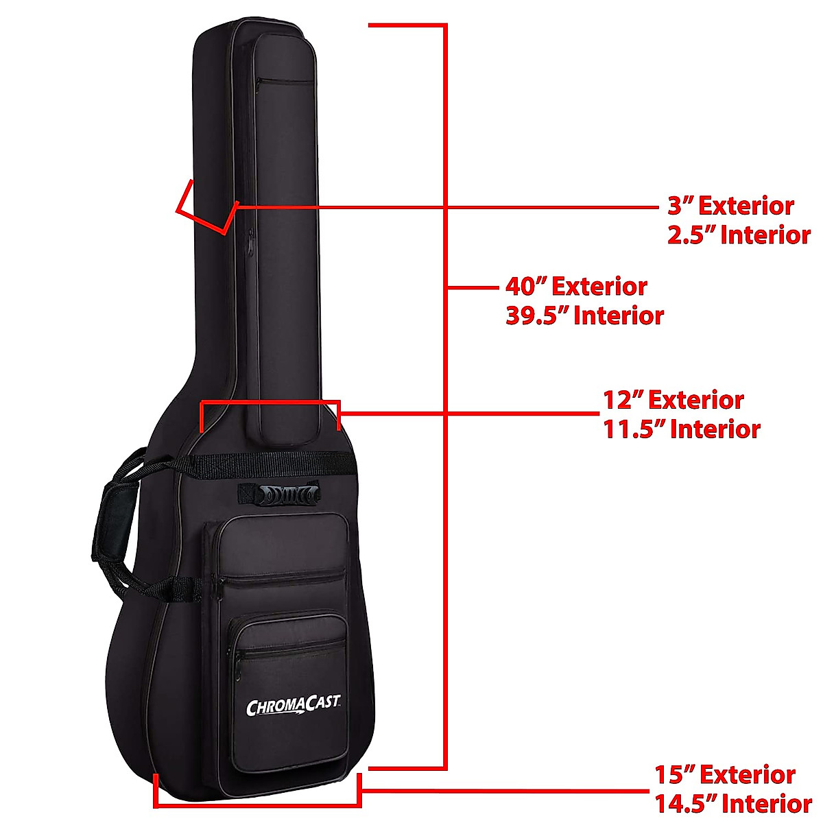 Chromacast Electric Guitar Padded Gig Bag (CC-EPB