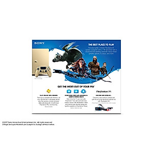 PlayStation 4 Slim 1TB Gold Console [Discontinued] [video game] (Renewed)