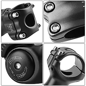 TRIWONDER Bike Stem 25.4 31.8 Adjustable 60 Degree 90mm 110mm 130mm Bike Handlebar Extender Stem Riser Bicycle Handle Bar Extensions for Mountain Bike, Road Bike, MTB, BMX, Cycling