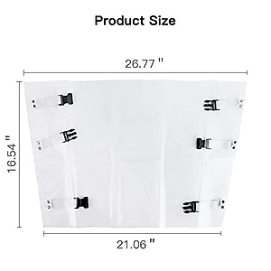 Foot Pad Dustproof Dental Chair Toe Cover Sleeve with Elastic Bands, Foot Mat Cushion Transparent Dentist Clinic Unit Protector Anti-Dropping - Washable & Reusable