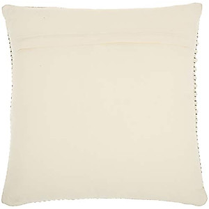 Mina Victory Holiday Xmas Tree Loops Ivory/Grey 20"X20" Throw Pillow