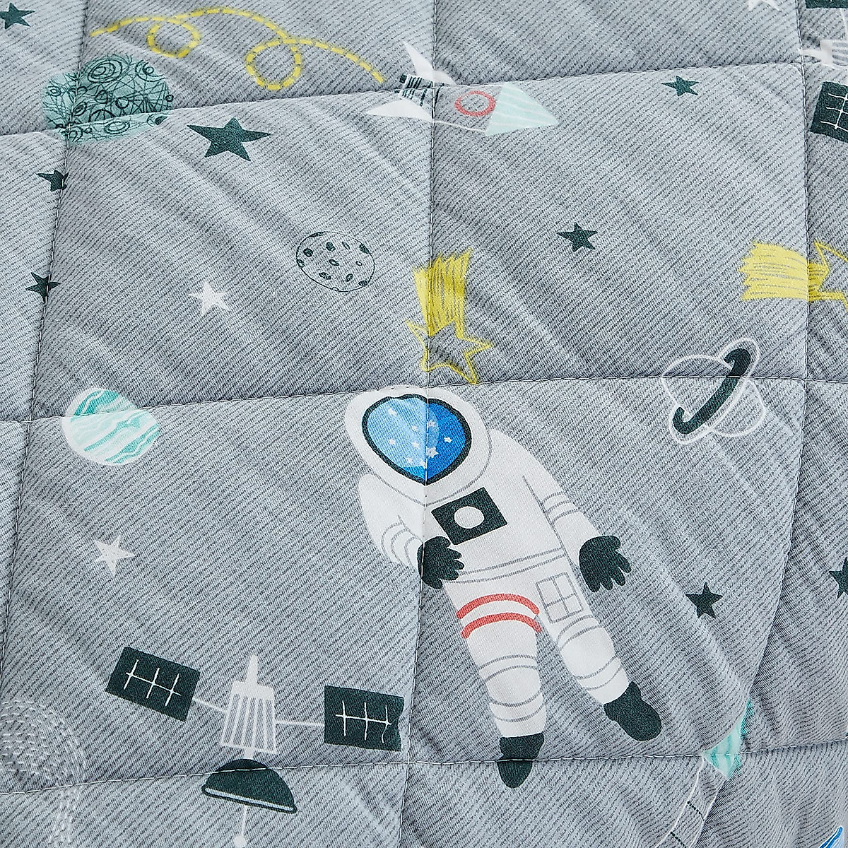Brandream 4-Piece Toddler Bedding Sets for Boys Space Rocket Galaxy Bed Sheet Set Girls Includes Comforter, Top Flat Sheet, Fitted Sheets and Pillowcases, Cotton