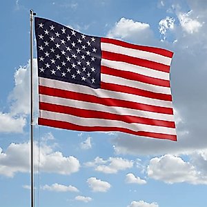 EcoNour American Flag for Outside 4x6 | Outdoor American Flag Heavy Duty Nylon Made for High Winds | Suitable for all Weather | US Flag 4x6 heavy duty outdoor | Embroidered USA Flag with Sewn Stripes