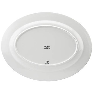 Kate Spade New York Charlotte Street 16" Oval Platter, 3.35 LB, Taupe/Grey
