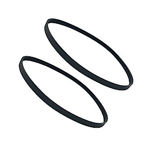 HASMX Drive Belt Replacement Belt for Rikon Band Saw Models 10-320, 10-321, 10-325, RK14CS Replaces Part Numbers C10-995, P10-320-87, 24" Internal Length Band Saw Drive Belt, 4 Rib, Black (2-Pack)