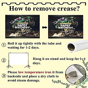 Monster Truck Photography Backdrop Car Grave Digger Photo Background for Boys Happy Birthday Party Decoration Cake Table Banner 7x5ft