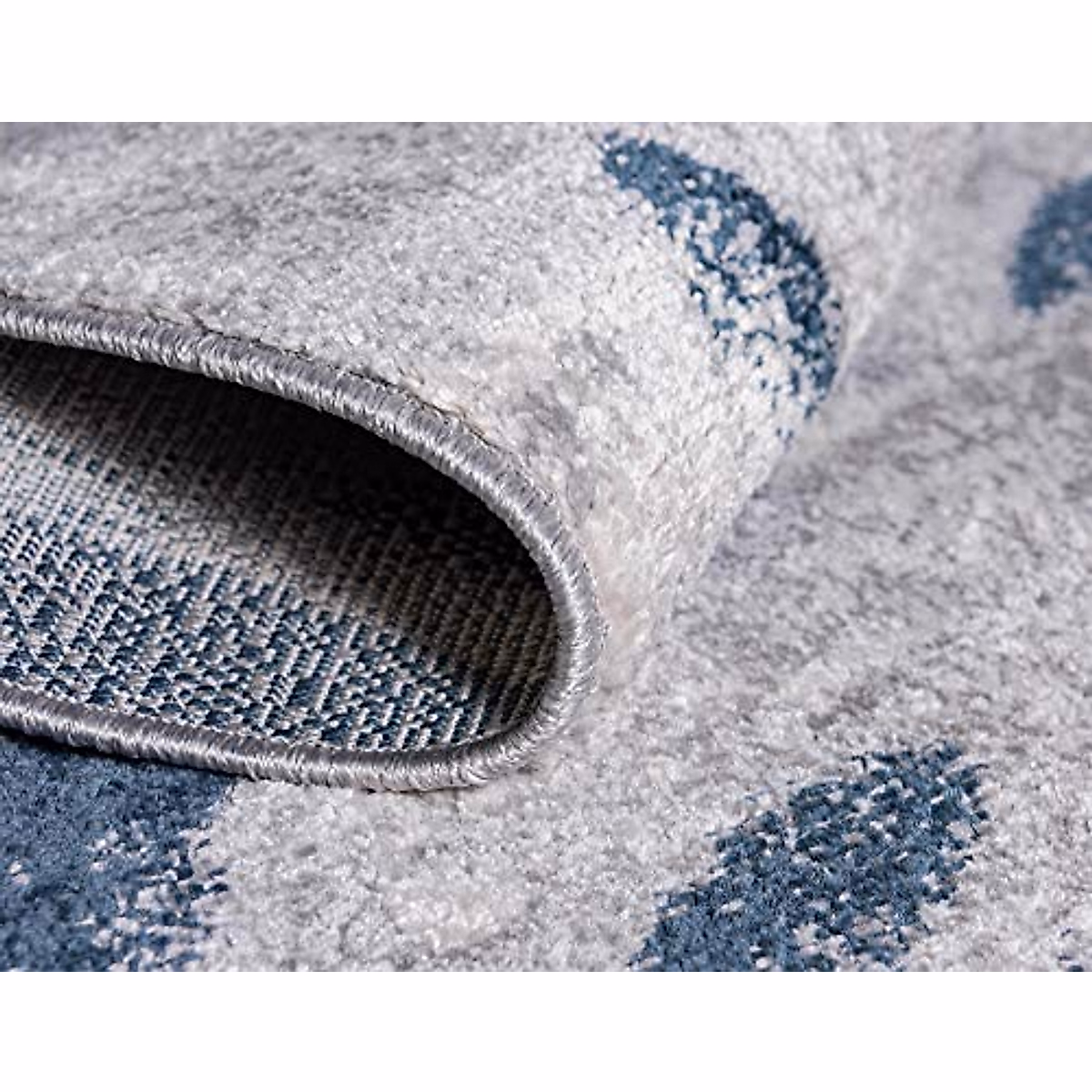 Rugs.com Charleston Collection Rug – 8' x 10' Gray Low-Pile Rug Perfect for Living Rooms, Large Dining Rooms, Open Floorplans