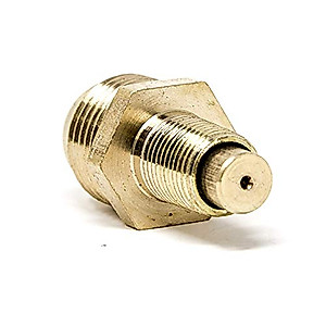 GasOne Propane Orifice Connector Brass Tube Fitting 3/8" Flare x 1/8" Mnpt or Male Pipe by Gas One