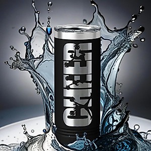 Cuptify Cheer Tumbler with Lid Laser Engraved on Black 22 oz Skinny Cup for Cheerleader Vacuum Insulated Birthday Gift for Cheerleading, Cheer Squad, Women