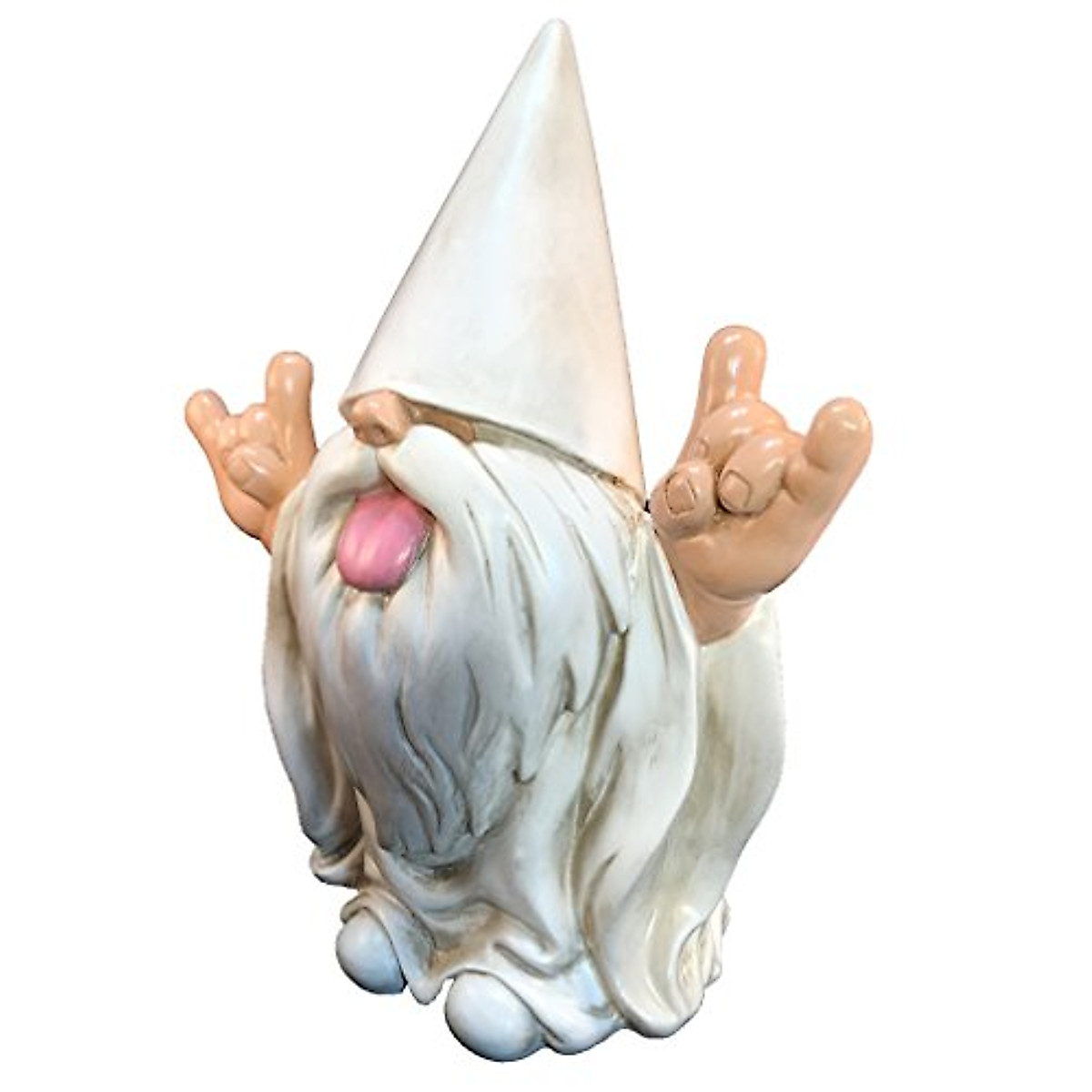 GlitZGlam Rocker Gnome – “George” – This Gnome Will Rock Your Fairy Garden and Garden Gnomes 10 Inches Tall Garden Gnome Figurine