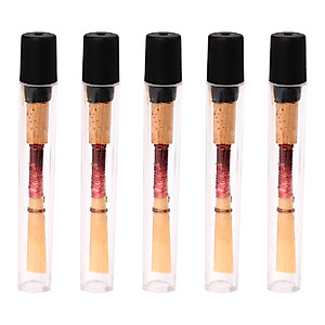 BQLZR Bamboo Oboe Reeds German Style Handmade Oboe Soft Woodwind Instruments Accessories Multicolor Pack of 5