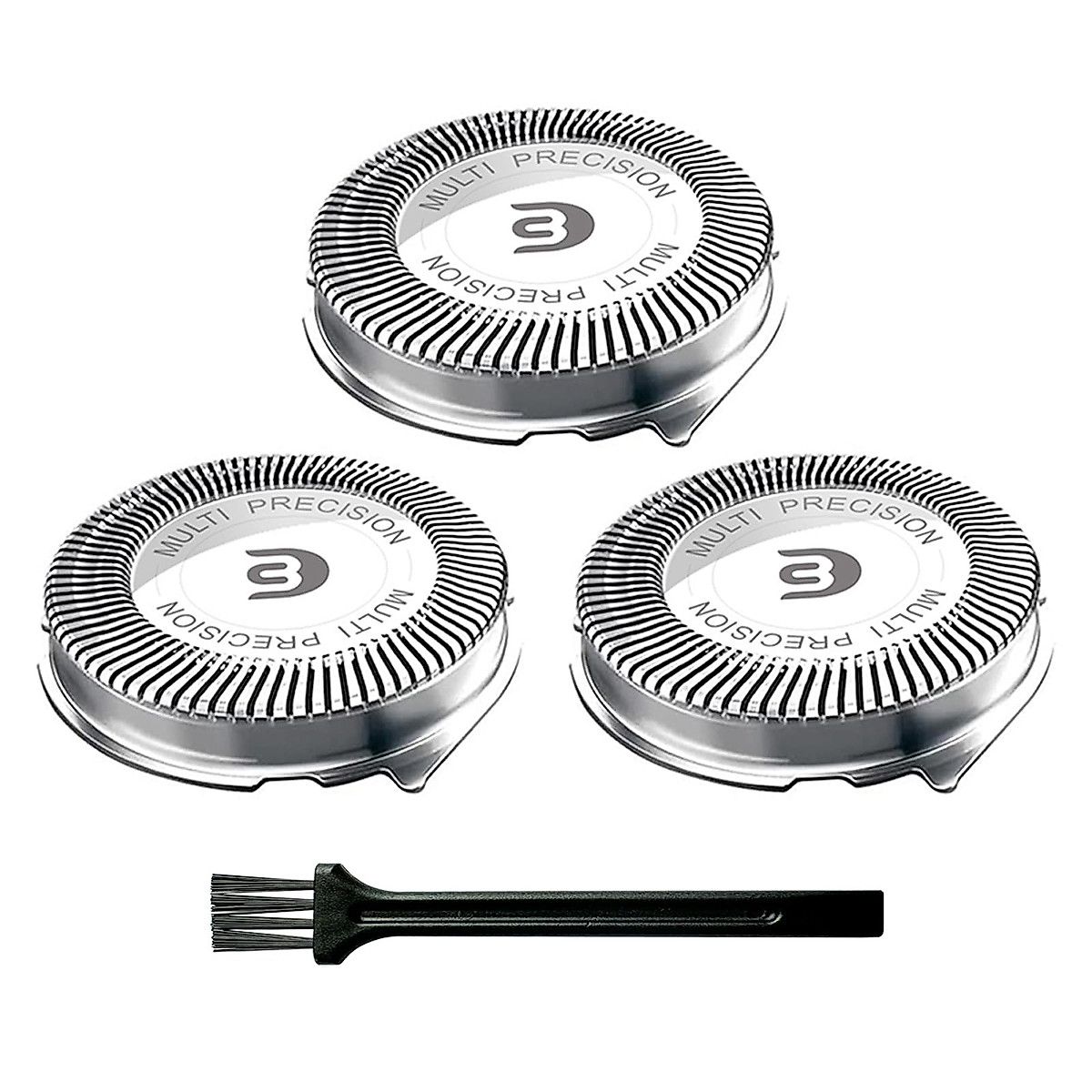 Rollingfit SH30 Replacement Heads Compatible with Philips Norelco Electric Shaver Series 1000, 2000, 3000 and S738, Easy Cut and Replace, 3-pc Pack