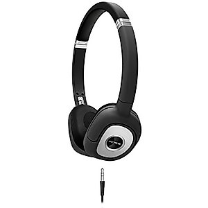 Koss SP330 On Ear Dynamic Headphones Black with Silver Accents