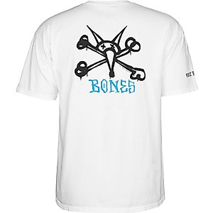 Powell Peralta Rat Bones T-Shirt, White, Medium