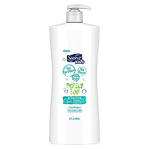 Suave Kids 3 in 1 Shampoo Conditioner Body Wash, Purely Fun Sensitive, 28 oz